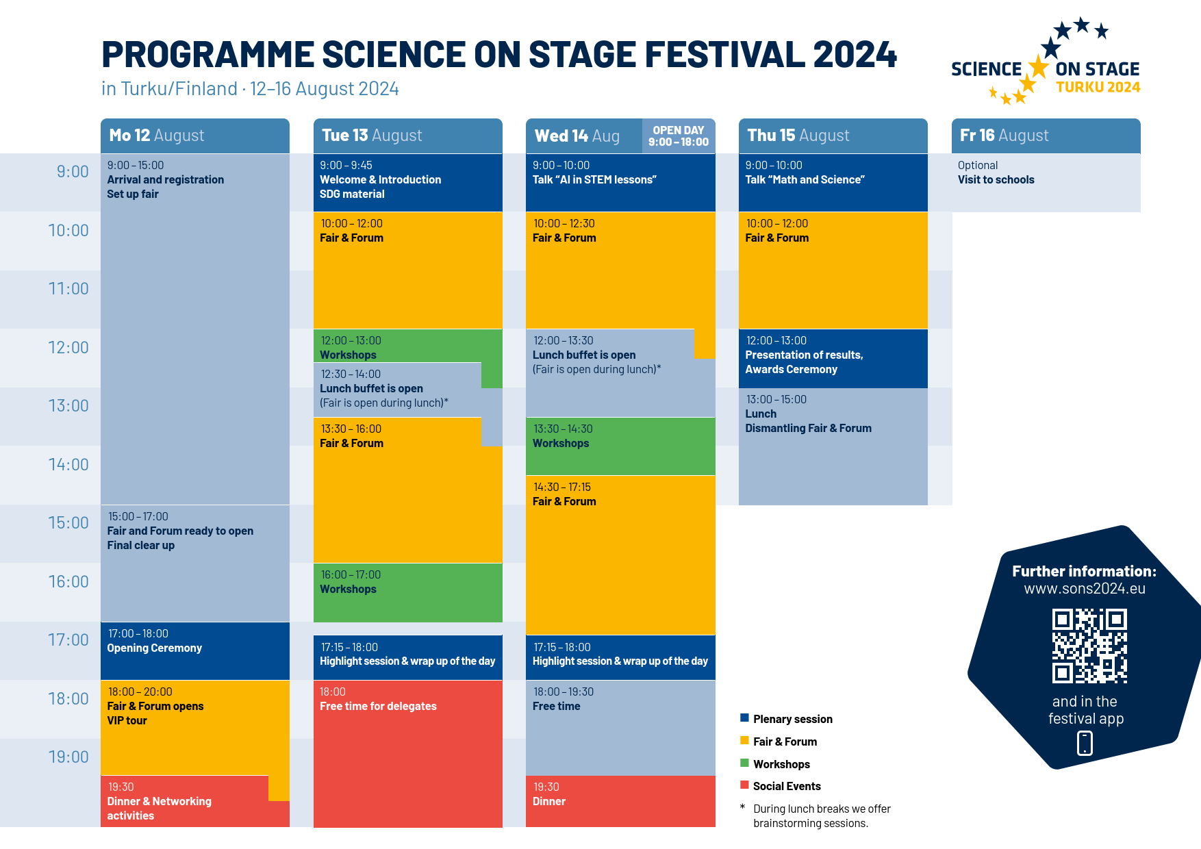 Programme - Science on Stage 2024